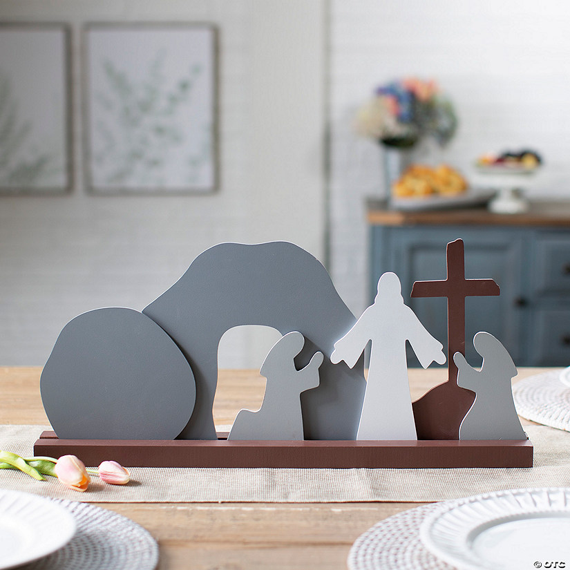 Religious Easter Resurrection Scene Tabletop Decoration - Discontinued