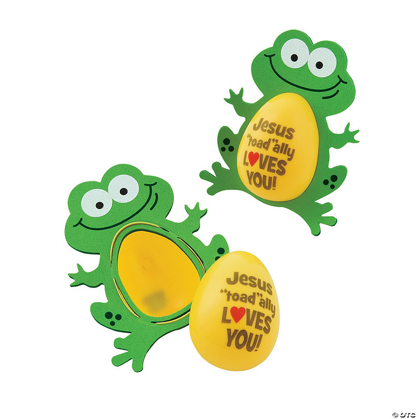 Religious Frog Plastic Easter Eggs - Discontinued