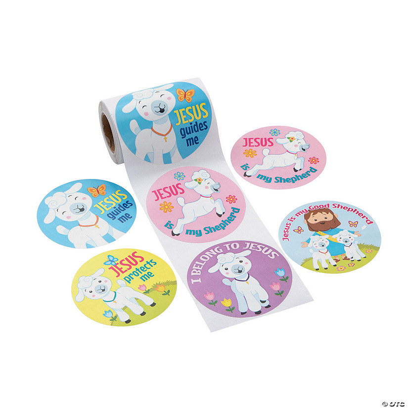 Religious Good Shepherd Sticker Roll – 100 Pc. | Oriental Trading