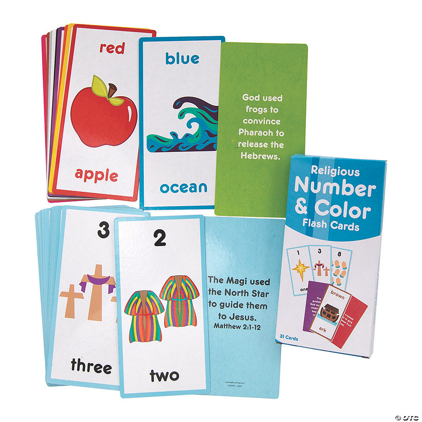 Religious Number & Color Flash Cards - Discontinued