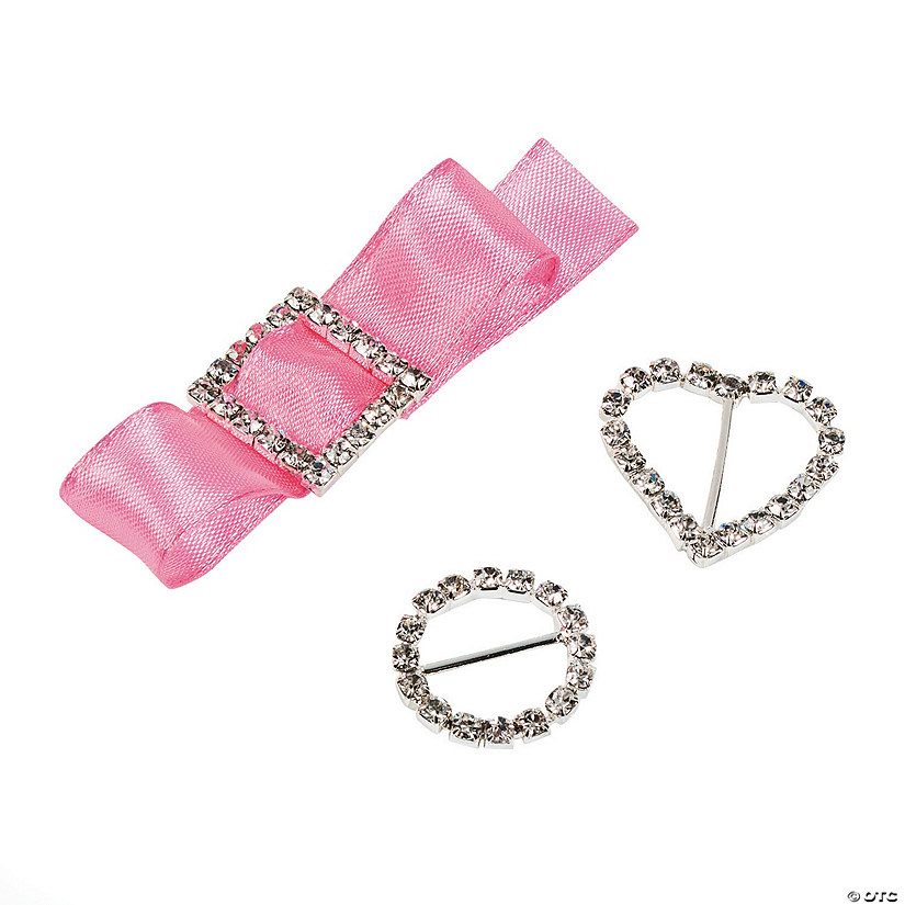 Rhinestone Ribbon Buckles - Discontinued