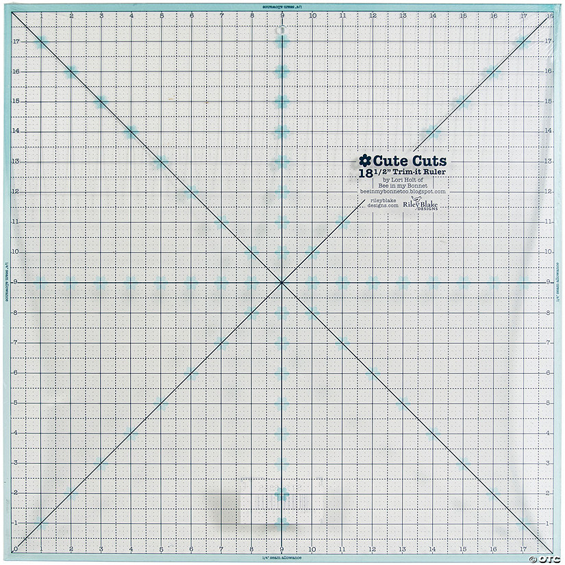 Riley Blake Trim It Square Ruler 18.5" | Oriental Trading
