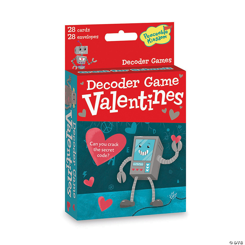 Robot Decoder Valentine's Day Cards - 28 Pc.