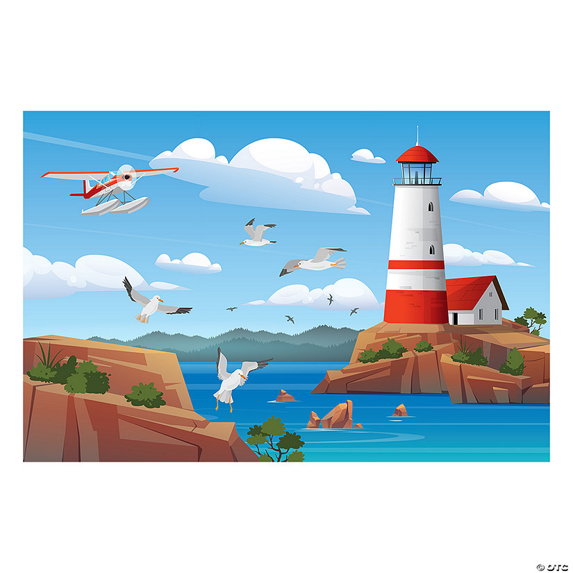 Rocky Beach VBS Shoreline Backdrop - 3 Pc. | Oriental Trading