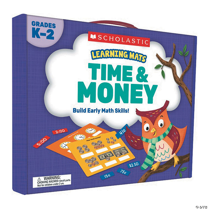 Scholastic Learning Mats: Time & Money, Grades K-2 | Oriental Trading