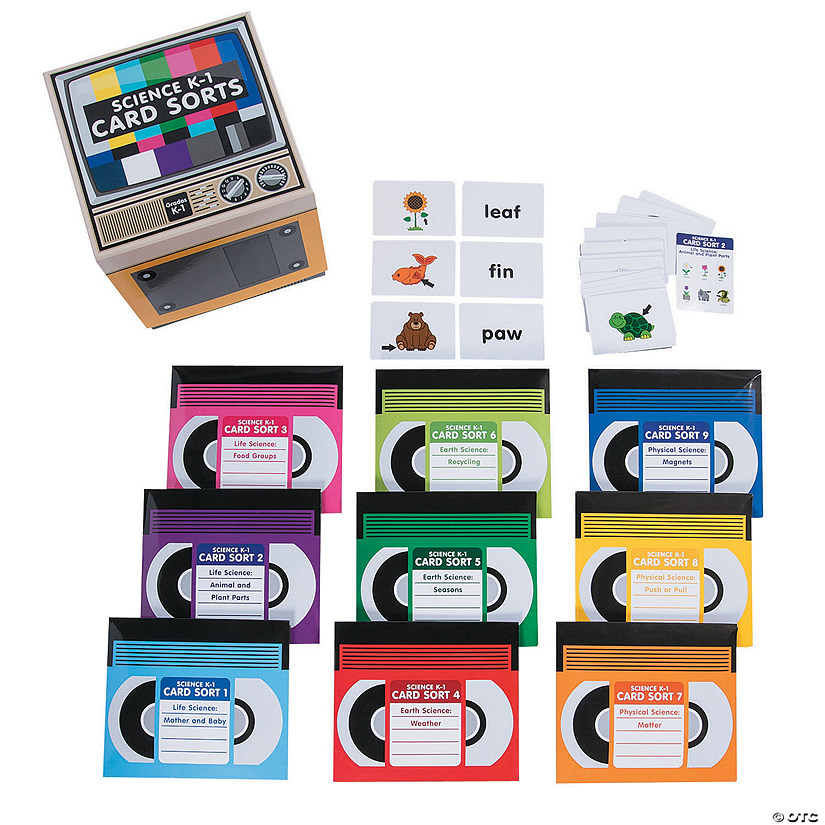 Science Card Sorts Set K-1 | Oriental Trading