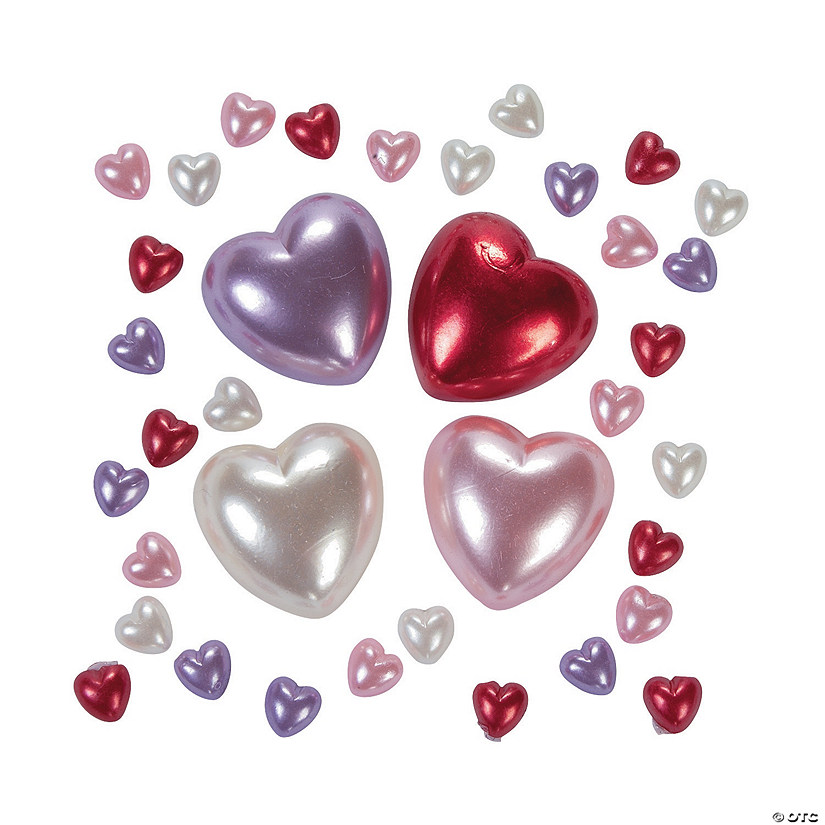 Self-Adhesive Pearl Hearts - Discontinued
