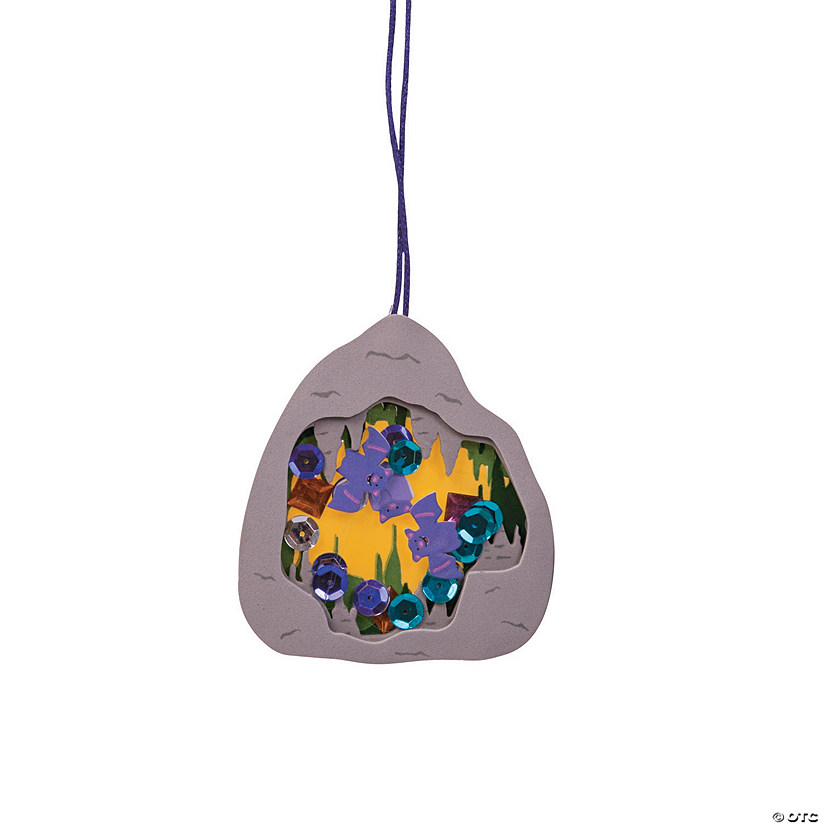 Sequin Bat in Cave Ornament Craft Kit - Discontinued