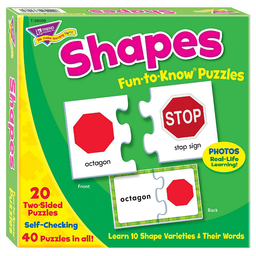 Shapes Fun To Know Puzzles | Oriental Trading