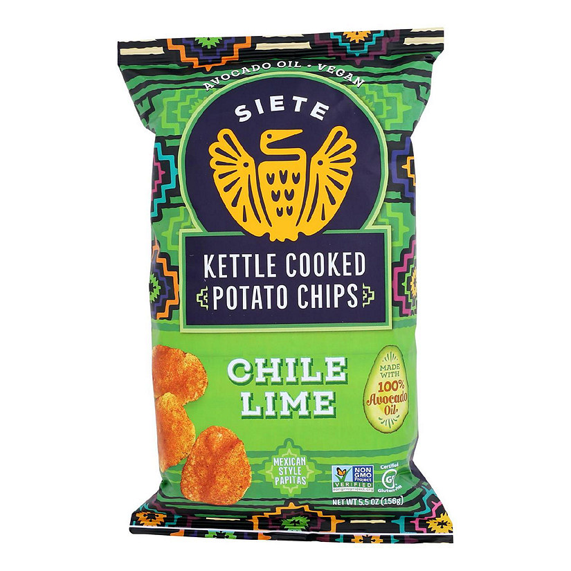Siete - Kettle Chip Chile Lime - Case of 6-5.5 OZ