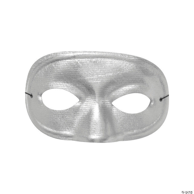 Silver Domino Half Mask | Oriental Trading