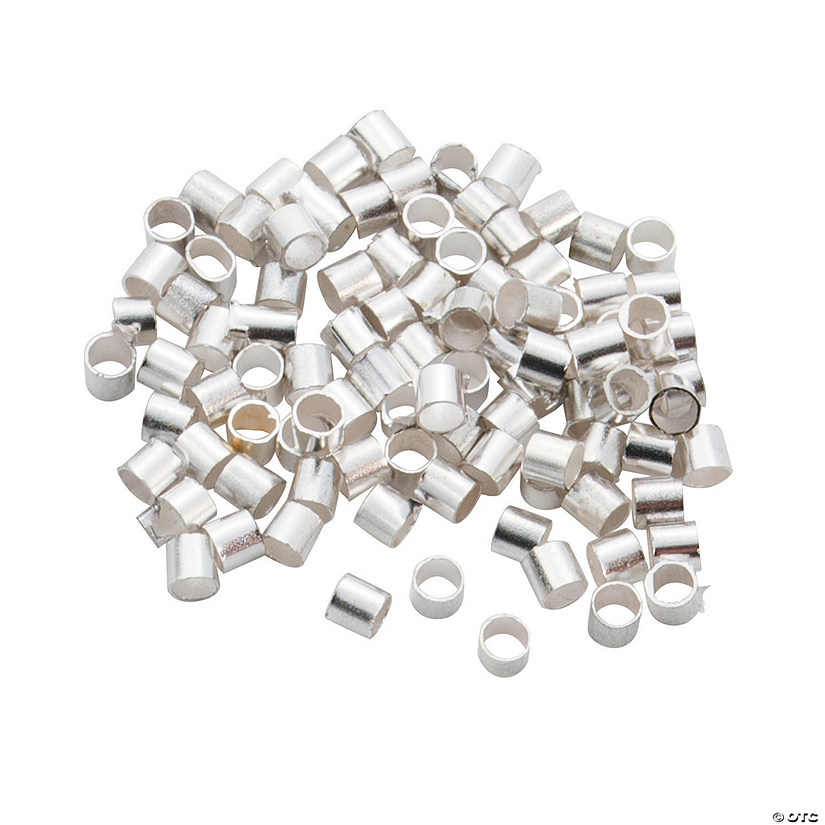 Silvertone Metal Crimp Tubes - Discontinued