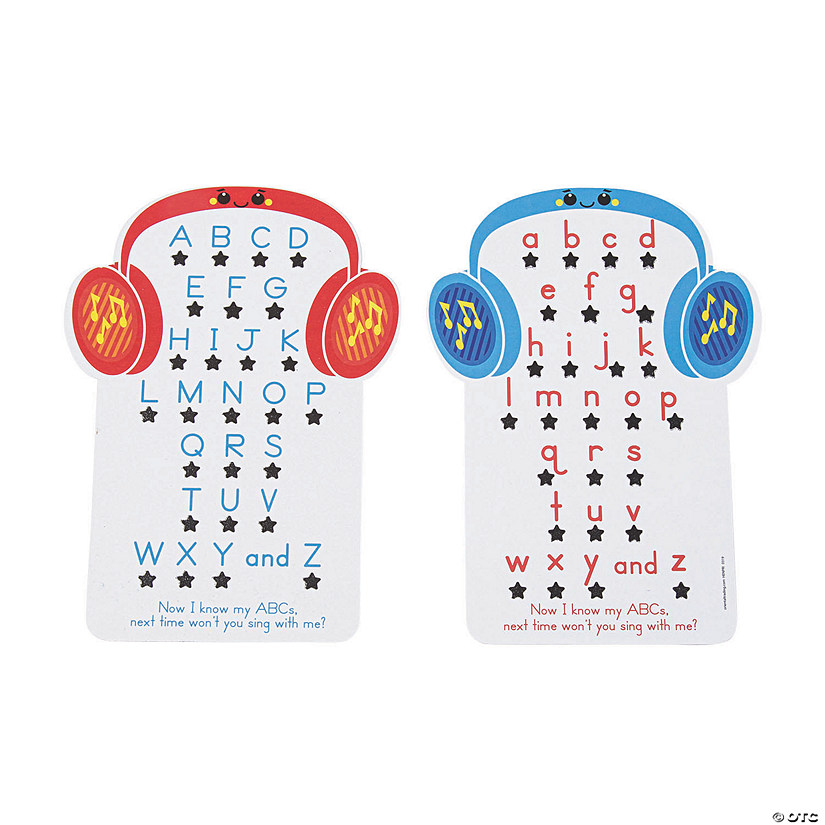 Sing the Alphabet Double-Sided Sensory Cards - 30 Pc. - Discontinued