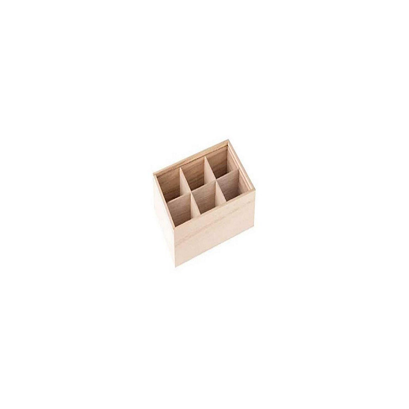 Six Sectional Wooden Box 8 Pack 7x5x2.5 | Oriental Trading