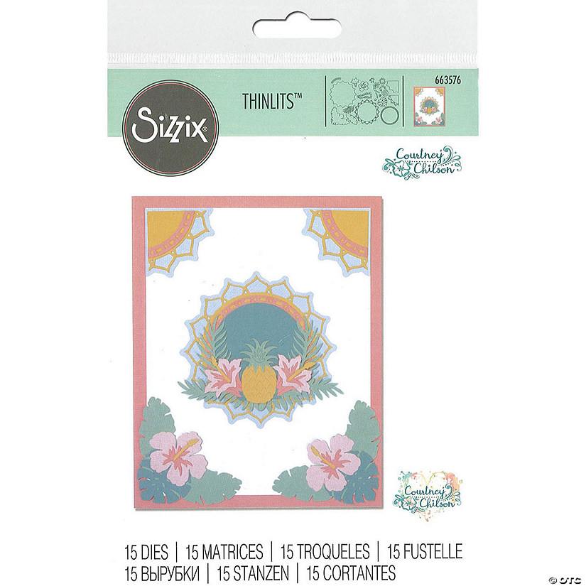 Sizzix Die Courtney Chilson Thinlits Tropical Elements