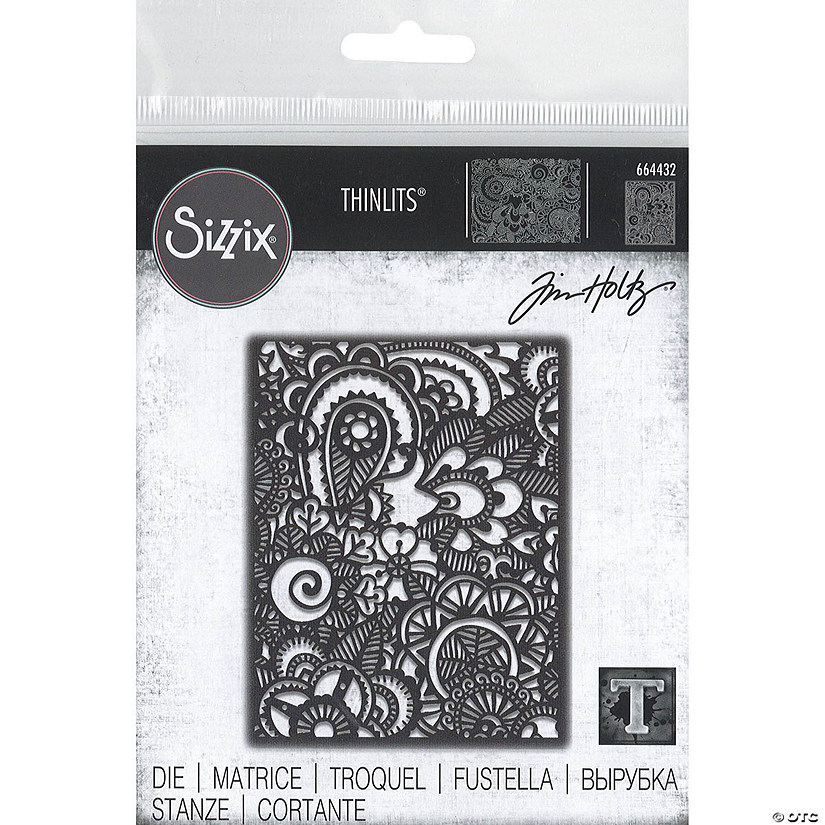 Sizzix Die Tim Holtz Thinlits Doodle Art #2