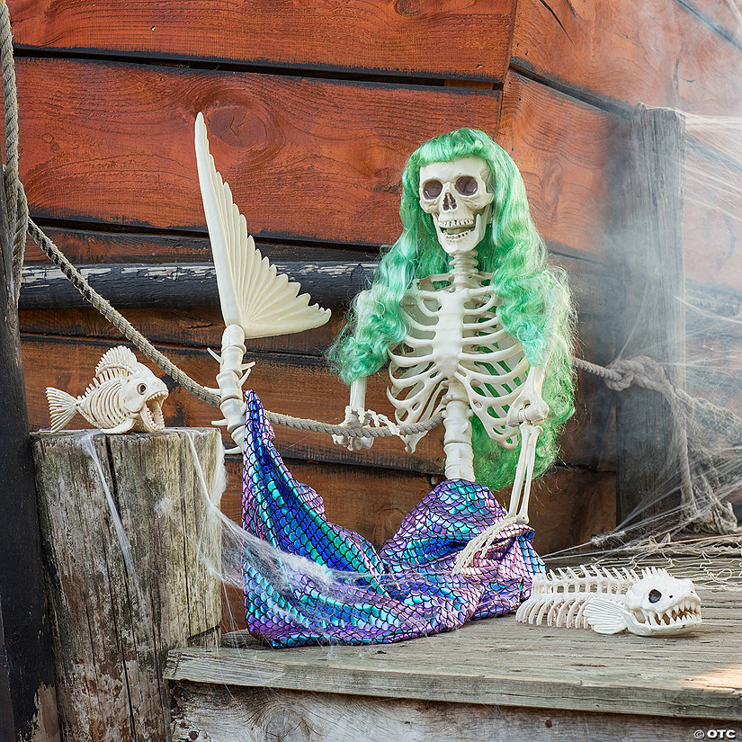 Skeleton Mermaid & Fish Decorating Kit - 5 Pc.