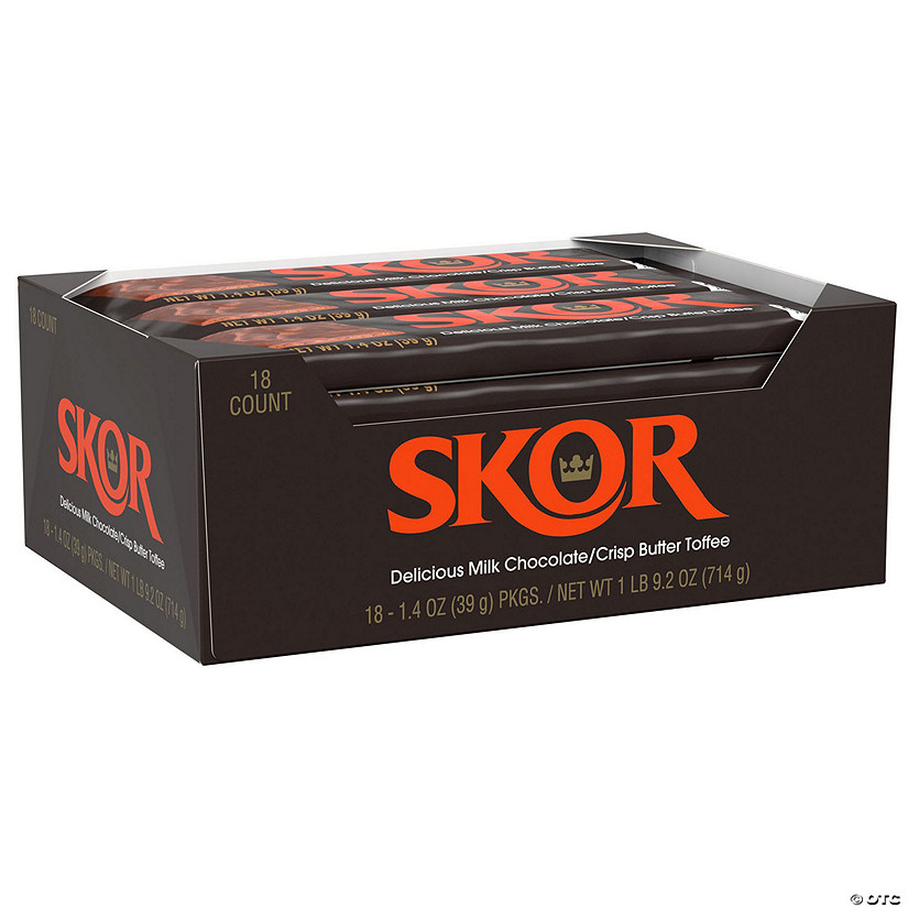 Skor Bar Full Size Candy Bar, 1.4 oz, 18 Count | Oriental Trading