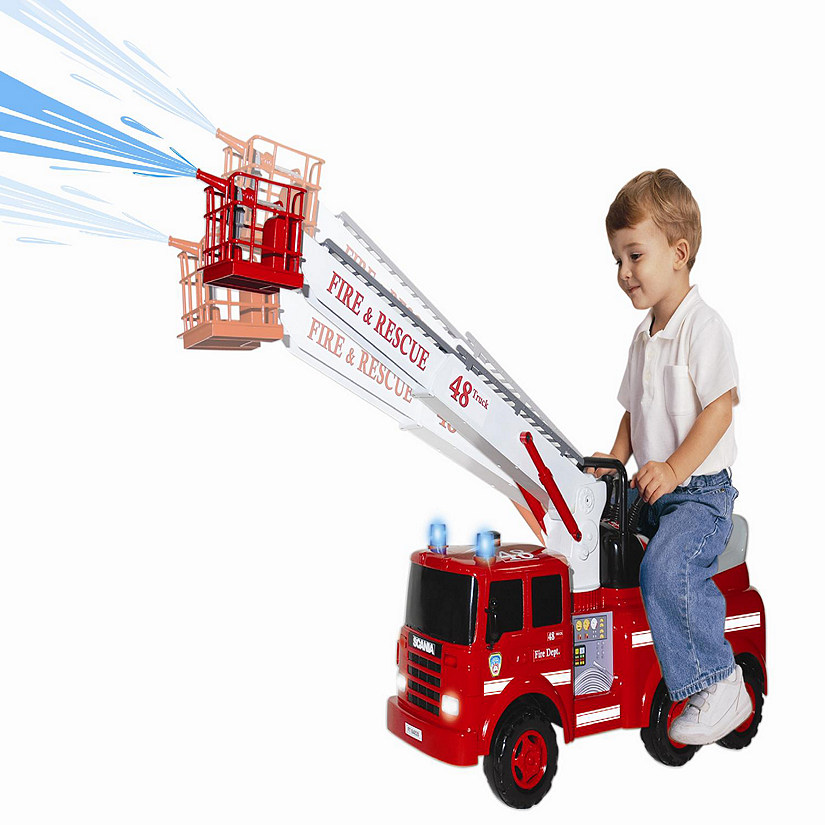 Skyteam Action Fire Engine Ride-On, Large