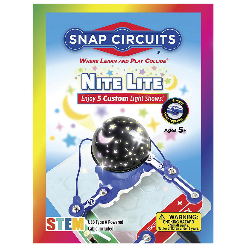 Snap Circuits: Nite Lite - Build Own Night Light Kit, Age 5+ | Oriental ...
