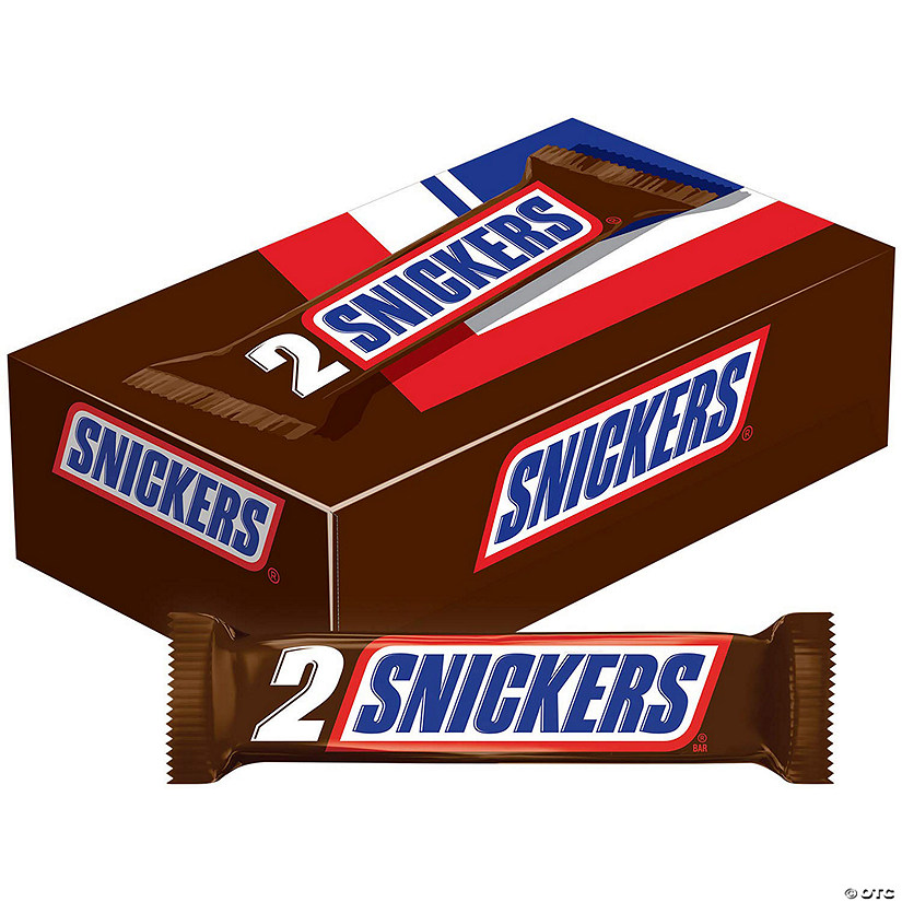 SNICKERS 2-To-Go Bars, 3.29 oz, 24 Count | Oriental Trading