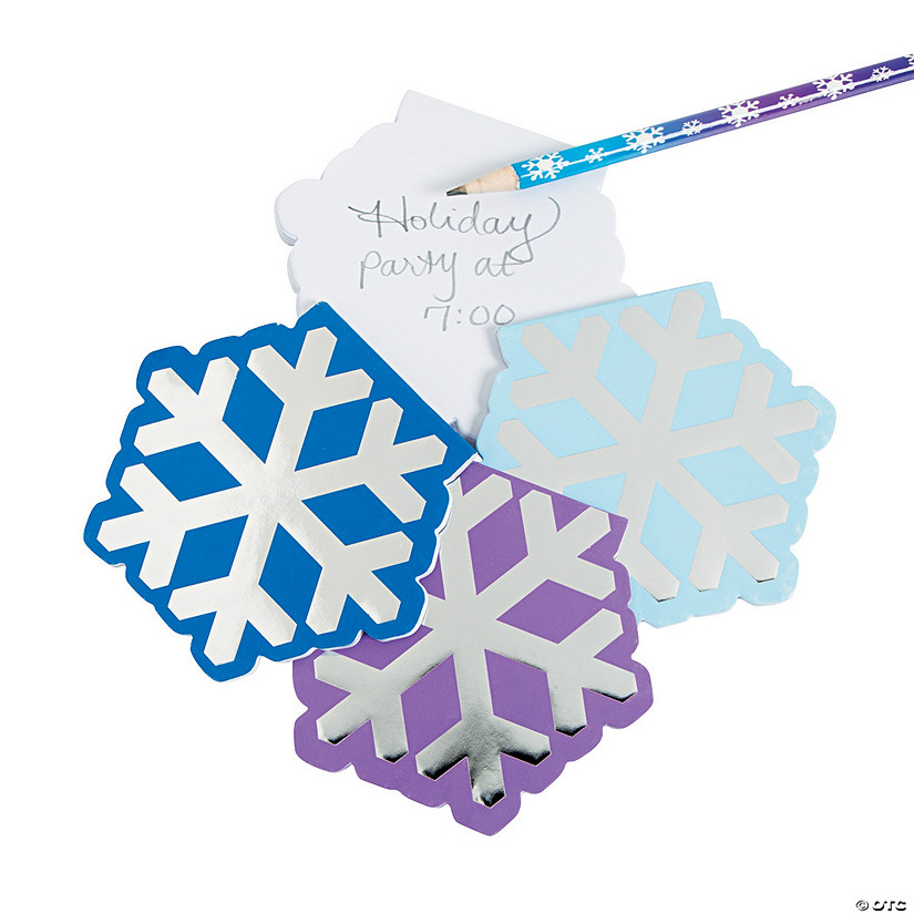 Snowflake Foil Notepads - Discontinued