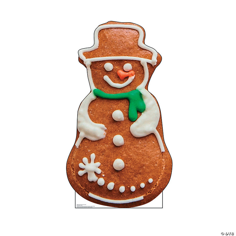 Snowman Gingerbread Cardboard Stand-Up | Oriental Trading