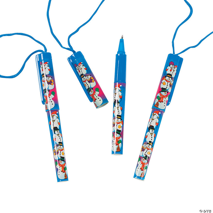 Snowmen Pens on A Rope - Discontinued