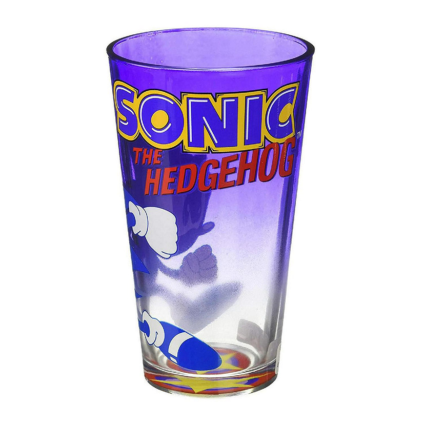 Sonic the Hedgehog 16oz Pint Glass | Oriental Trading