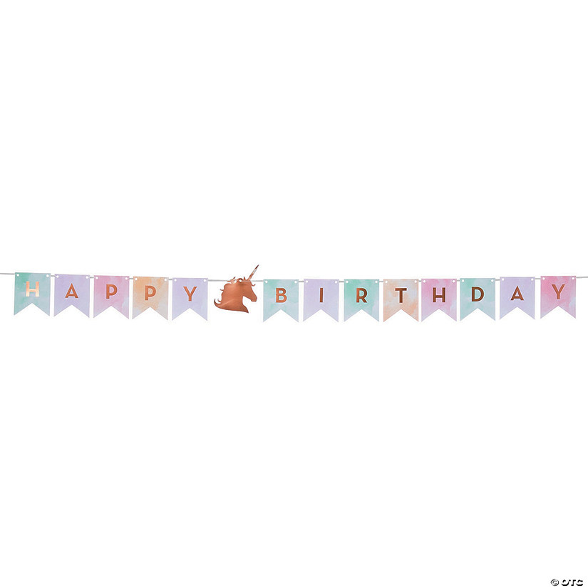 Sparkle Unicorn Pennant Banner | Oriental Trading