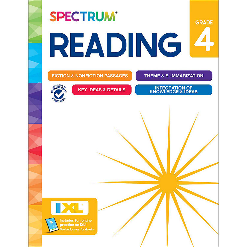 Spectrum Grade 4 Reading Workbook, Reading Comprehension, 4th Grade ...