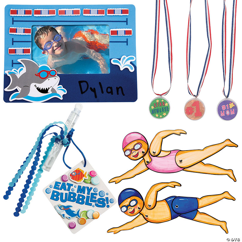 Speedy Swimmer Craft Kit Assortment - Makes 84 | Oriental Trading