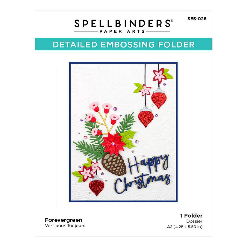 Spellbinders Embossing Folder-Forevergreen | Oriental Trading