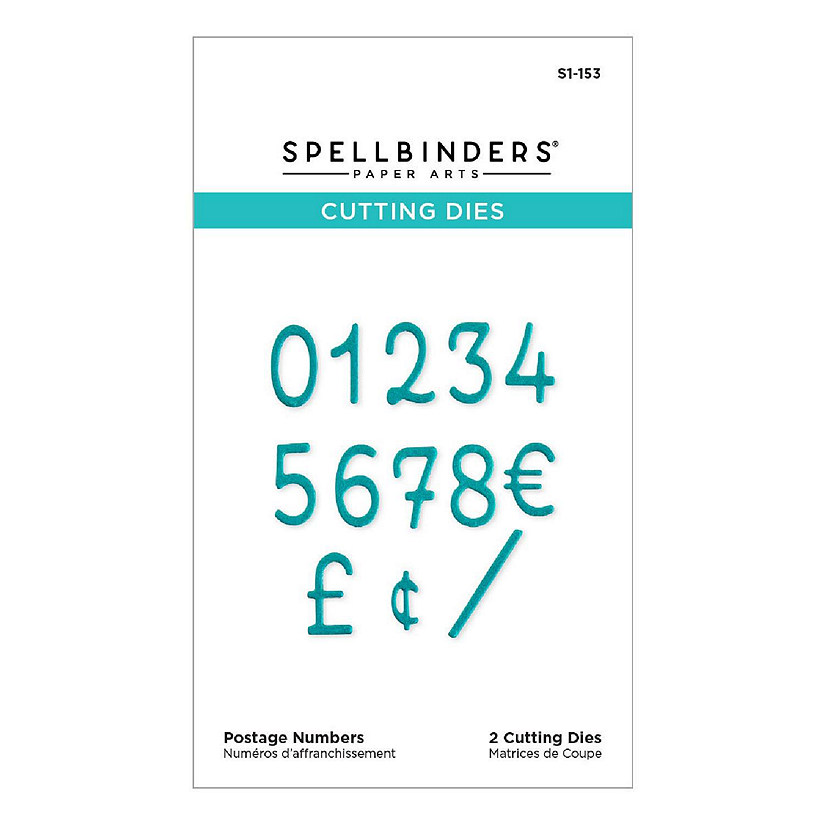 Spellbinders Etched Dies-Postage Numbers | Oriental Trading