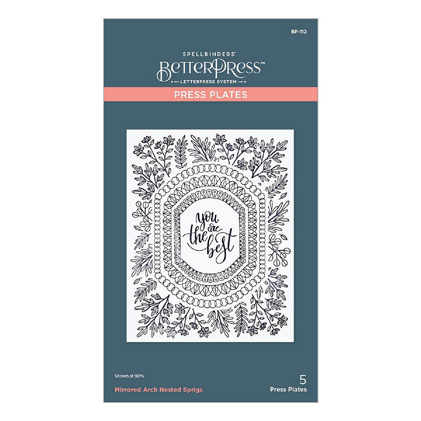 Spellbinders Press Plate From Mirrored Arch Collection-Mirrorred Arch ...