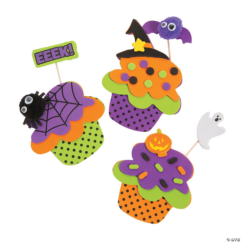Spooky Cupcake Magnet Craft Kit - Discontinued