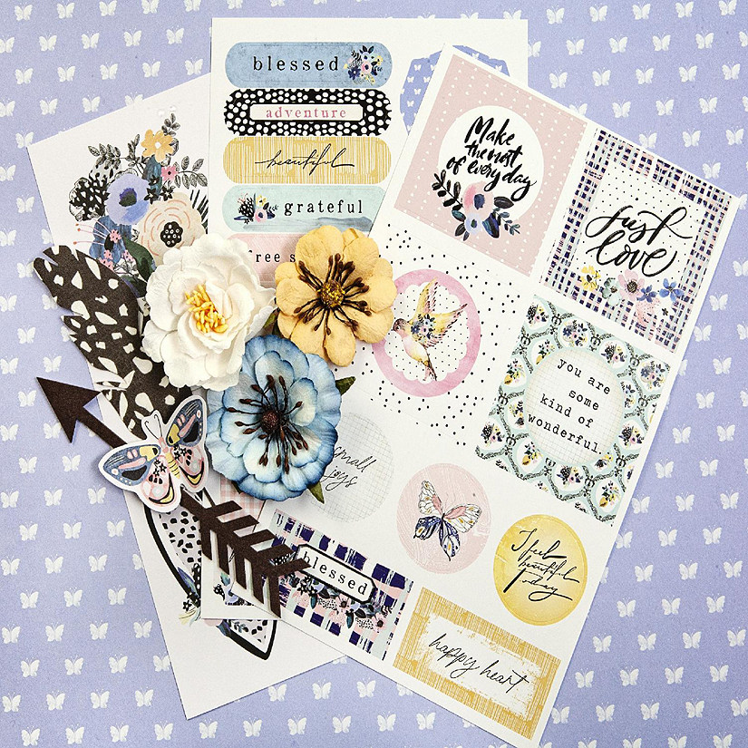 Spring Abstract Cut-Out & Sticker Sheets 5"X8" 8/Sheets | Oriental Trading