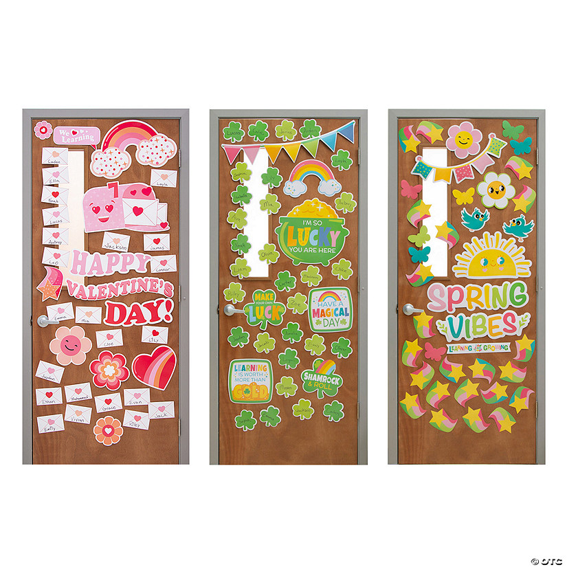 Spring Holiday Classroom Door Decorating Kit - 120 Pc. | Oriental Trading