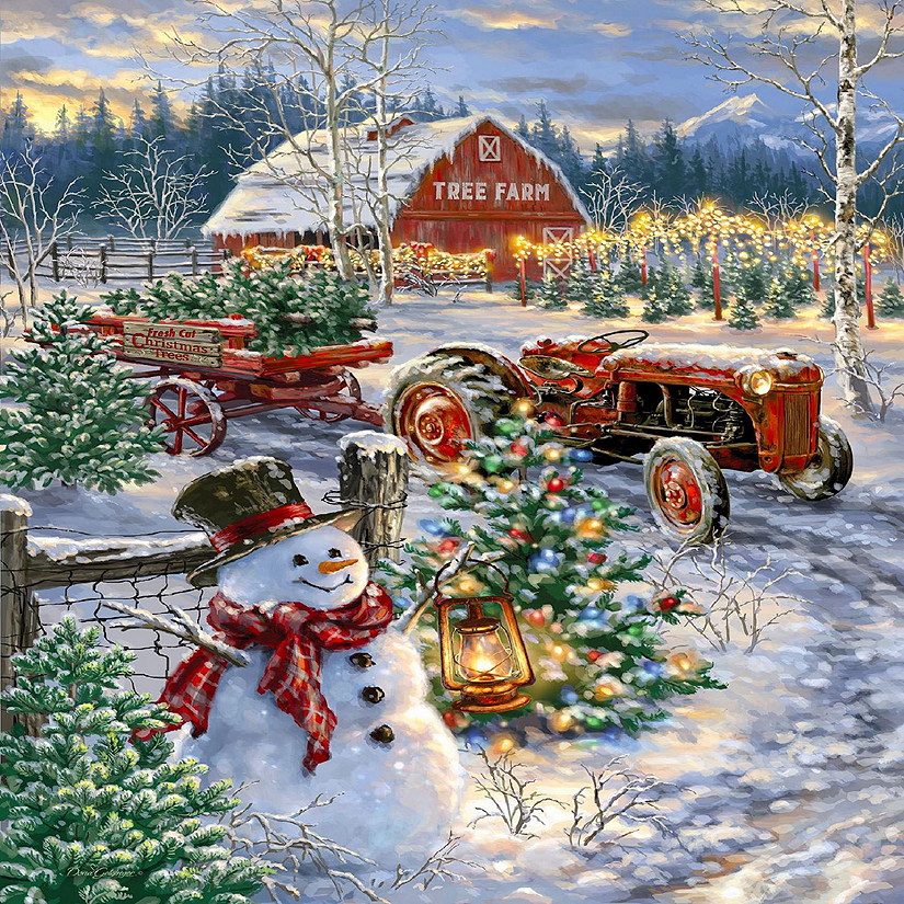 Springbok Christmas Tree Farm 500 Piece Jigsaw Puzzle | Oriental Trading