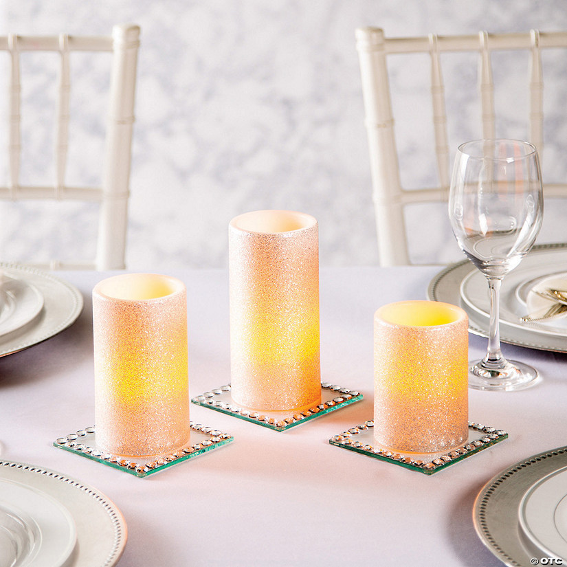 Square Beaded Plates - 3 Pc. | Oriental Trading