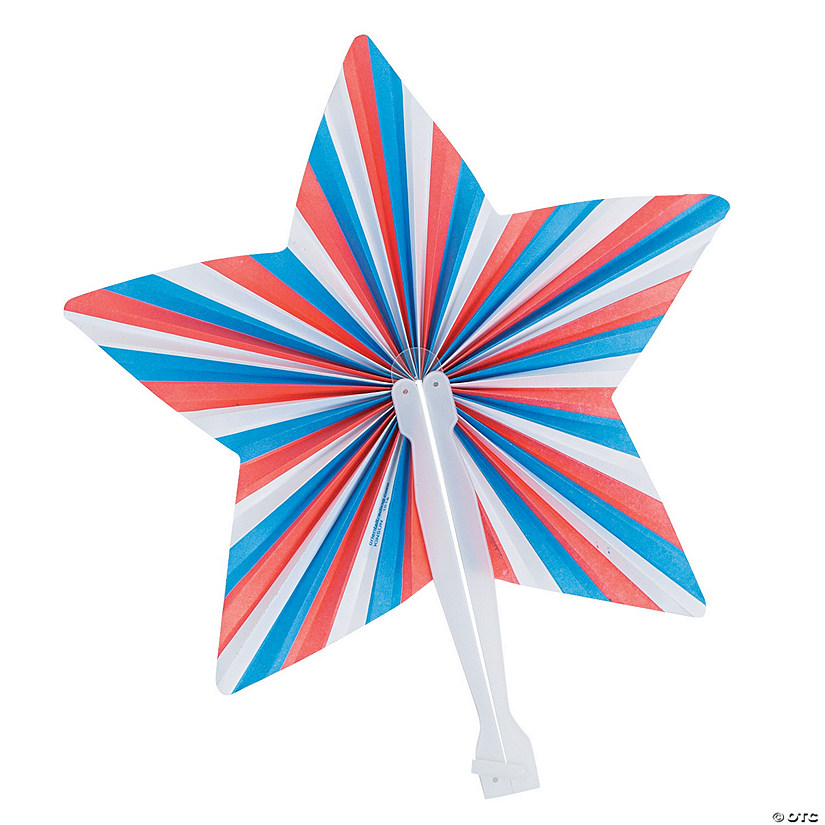 Star Folding Hand Fans - 12 Pc. | Oriental Trading