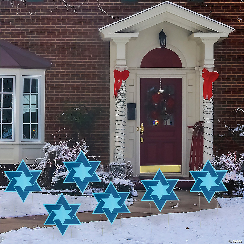 Star of David Mini Yard Stake Set - 6 Pc. | Oriental Trading