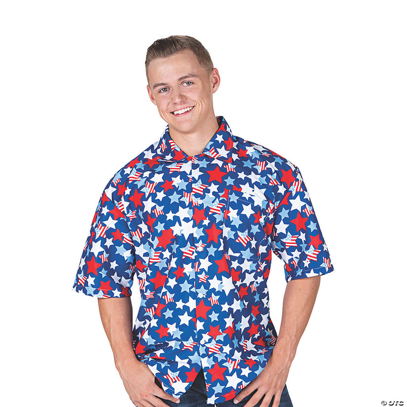 Star-Spangled Print Patriotic Shirt | Oriental Trading