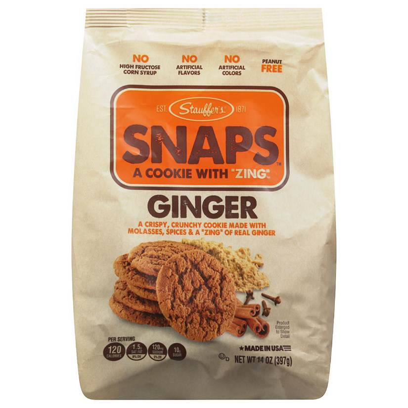 Stauffer Cookie Ginger Snap Original 14 oz (Pack of 12) | Oriental Trading