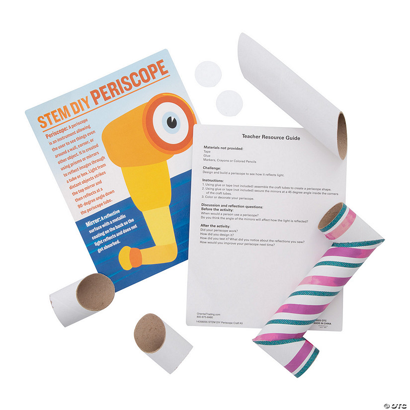 STEAM DIY Periscope Activity Learning Challenge Craft Kit - Makes 12