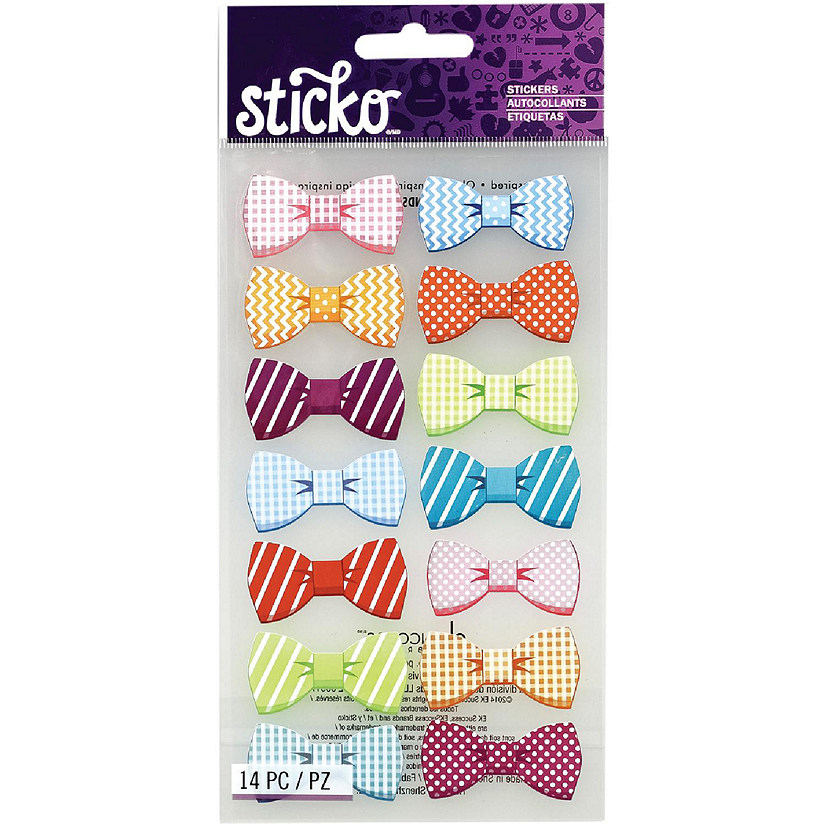 Sticko Stickers-Pattern Bows | Oriental Trading
