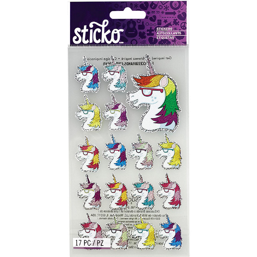 Sticko Stickers-Sweet Unicorn | Oriental Trading