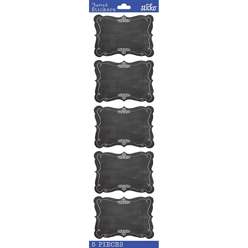 Sticko Themed Stickers-Chalk Scroll Frames | Oriental Trading