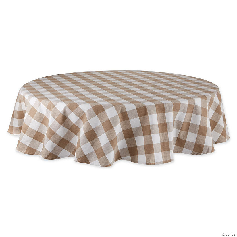 Stone Buffalo Check Tablecloth 70 Round