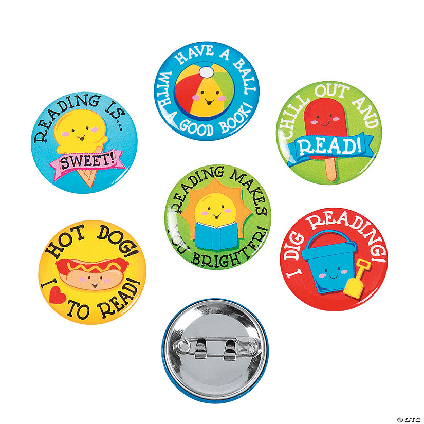 Summer Reading Mini Buttons Oriental Trading